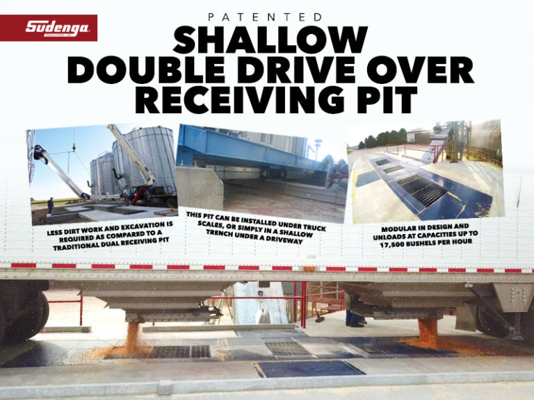 Shallow Double Drive Over (SDDO) receiving pit - Sudenga Industries Inc.
