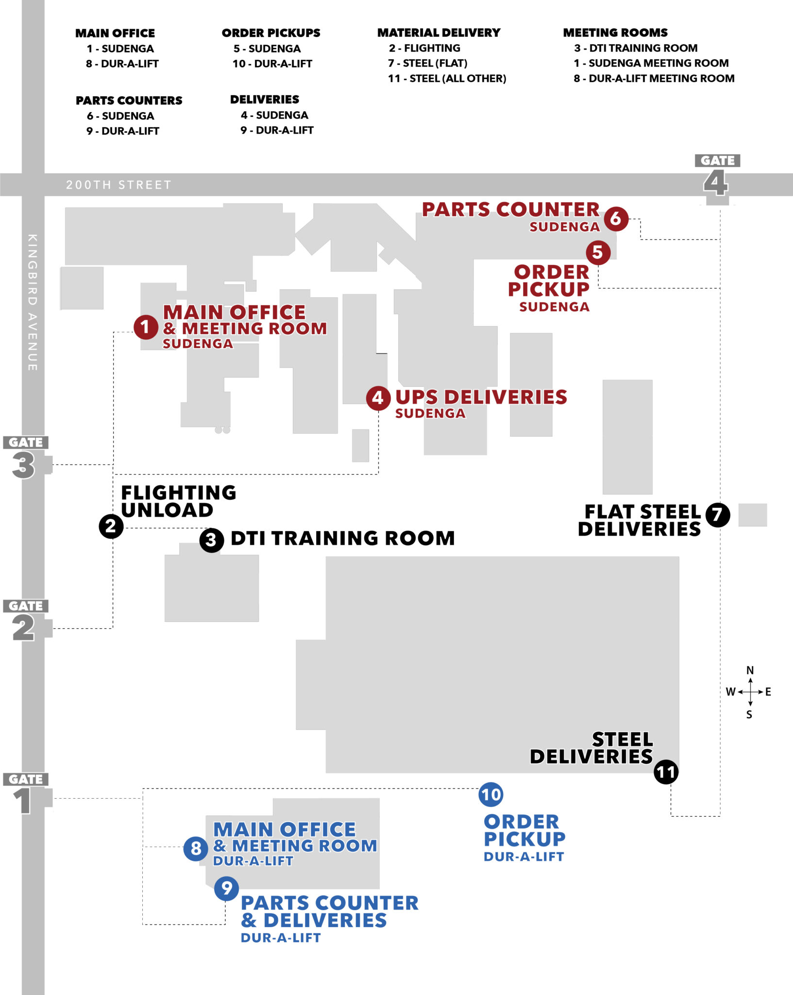 DTI Locations Map - Sudenga Industries Inc.